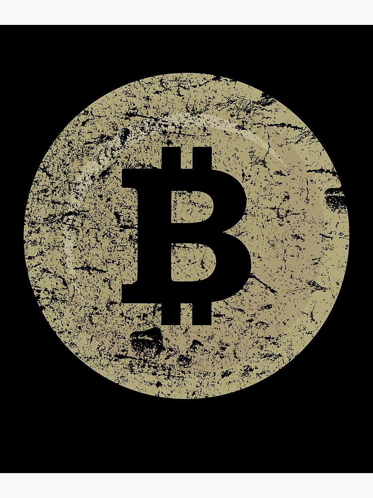 "Vintage Bitcoin Logo" Poster for Sale by Well-Merch | Redbubble