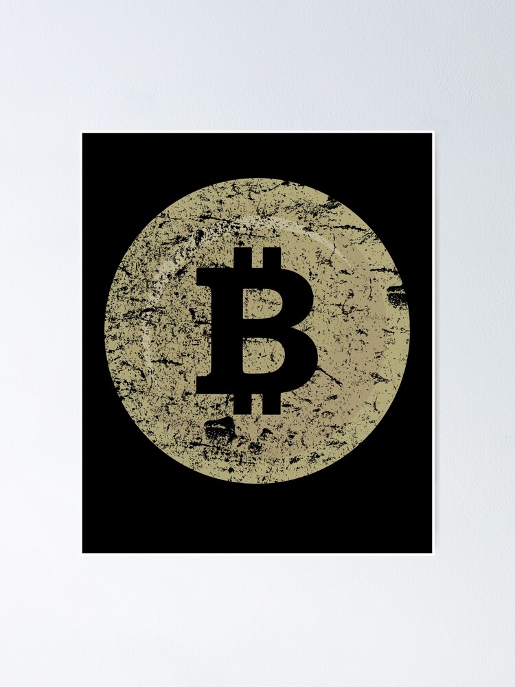 "Vintage Bitcoin Logo" Poster for Sale by Well-Merch | Redbubble