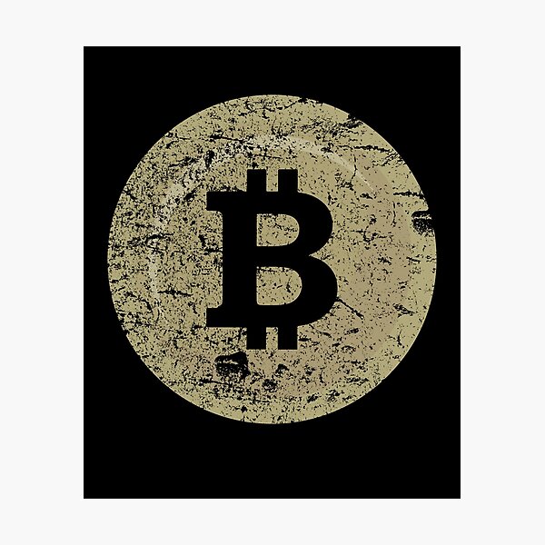 "Vintage Bitcoin Logo" Photographic Print for Sale by Well-Merch ...