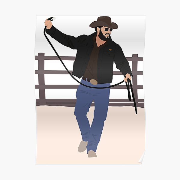 Yellowstone Tv Series Rip Wheeler Posters | Redbubble
