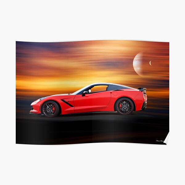 "Chevrolet C7 Corvette Stingray" Poster for Sale by DaveKoontz | Redbubble
