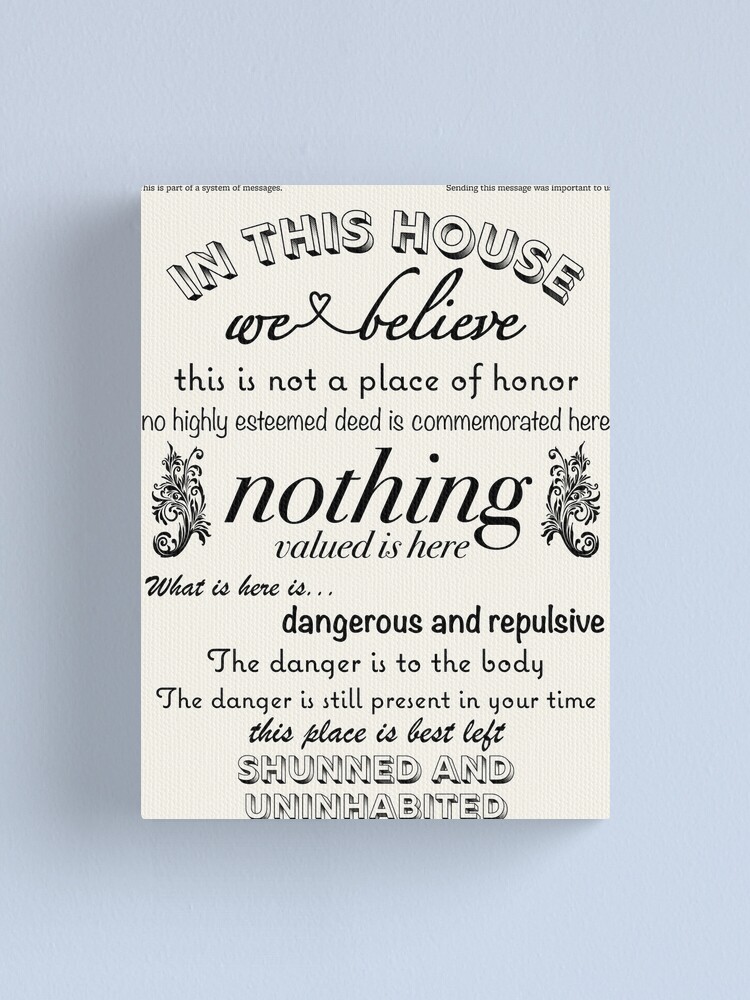 "Long-time nuclear waste warning message for the home" Canvas Print for ...