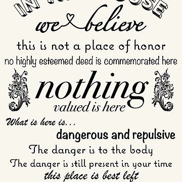 "Long-time nuclear waste warning message for the home" Art Board Print ...