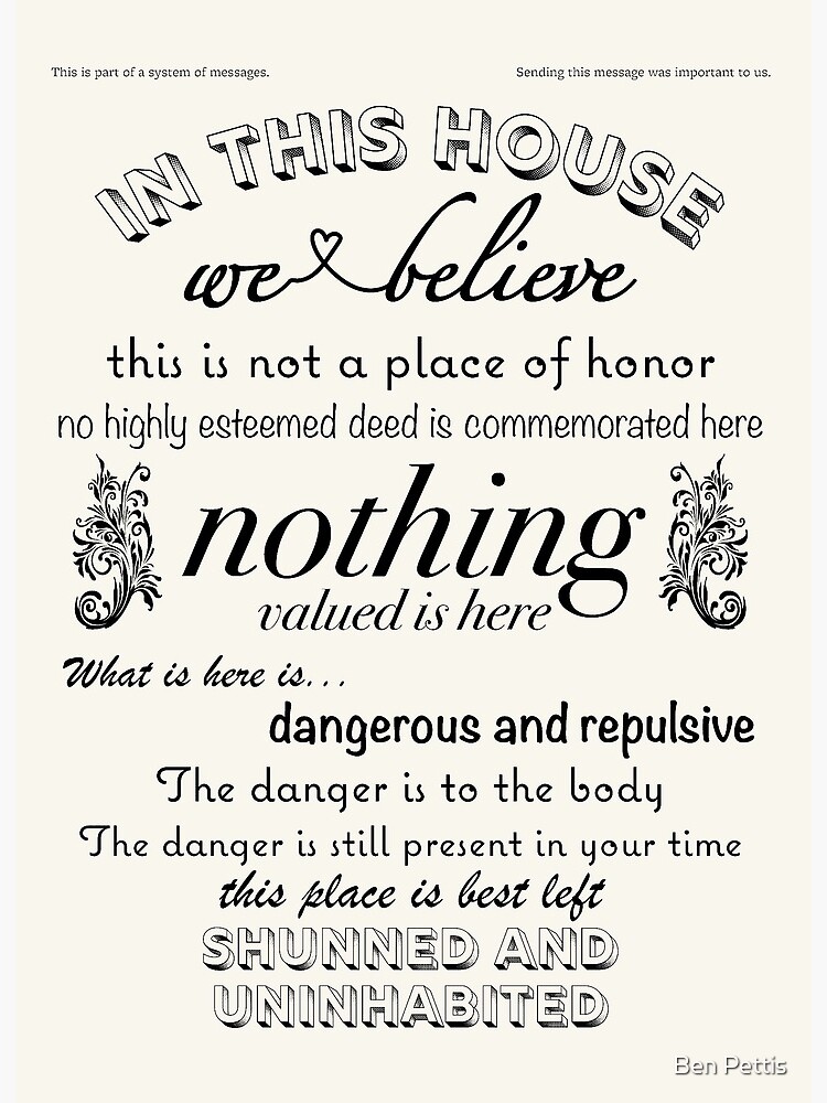 "Long-time nuclear waste warning message for the home" Art Board Print ...