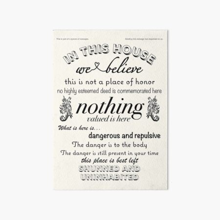 "Long-time nuclear waste warning message for the home" Art Board Print ...