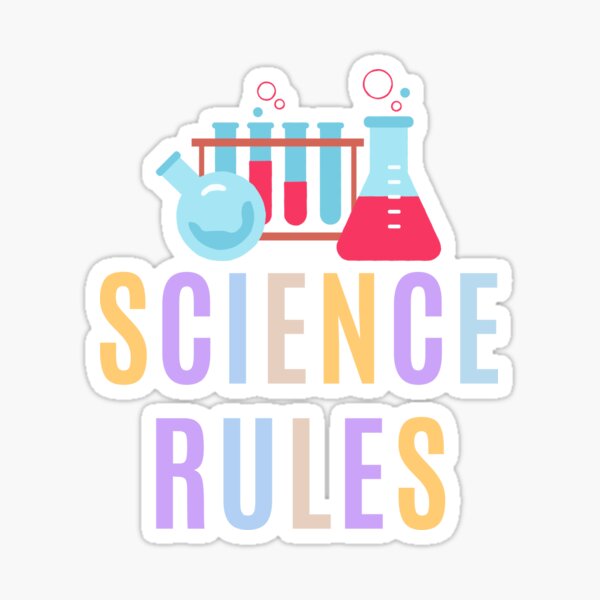 "Science Rules" Sticker for Sale by Sci-Ninja-Blog | Redbubble