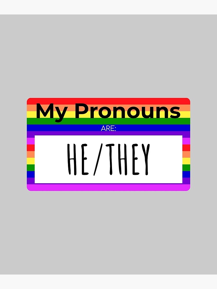 Póster «Mis pronombres son El / Ellos» de SDOos | Redbubble