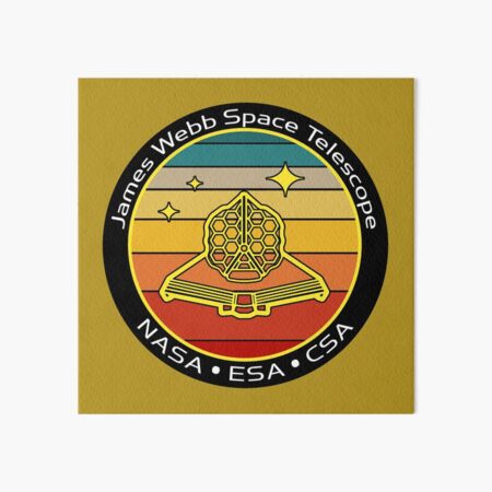 "NASA JWST James Webb space telescope vintage badge big bang" Art Board ...