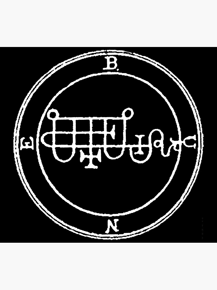 "Seal of Bune or Bine Talisman Demon Circle" Poster for Sale by ...