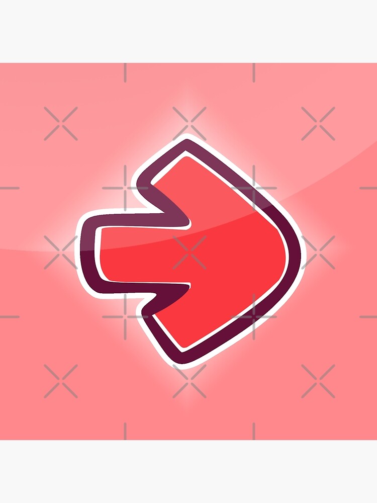 "Friday Night Funkin' (FNF) Right Arrow" Canvas Print by FlammenThePyro ...