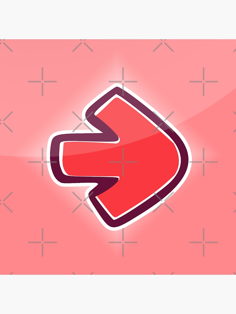 Pegatina «Friday Night Funkin '(FNF) Flecha derecha» de FlammenThePyro ...