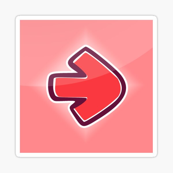 Pegatina «Friday Night Funkin '(FNF) Flecha derecha» de FlammenThePyro ...