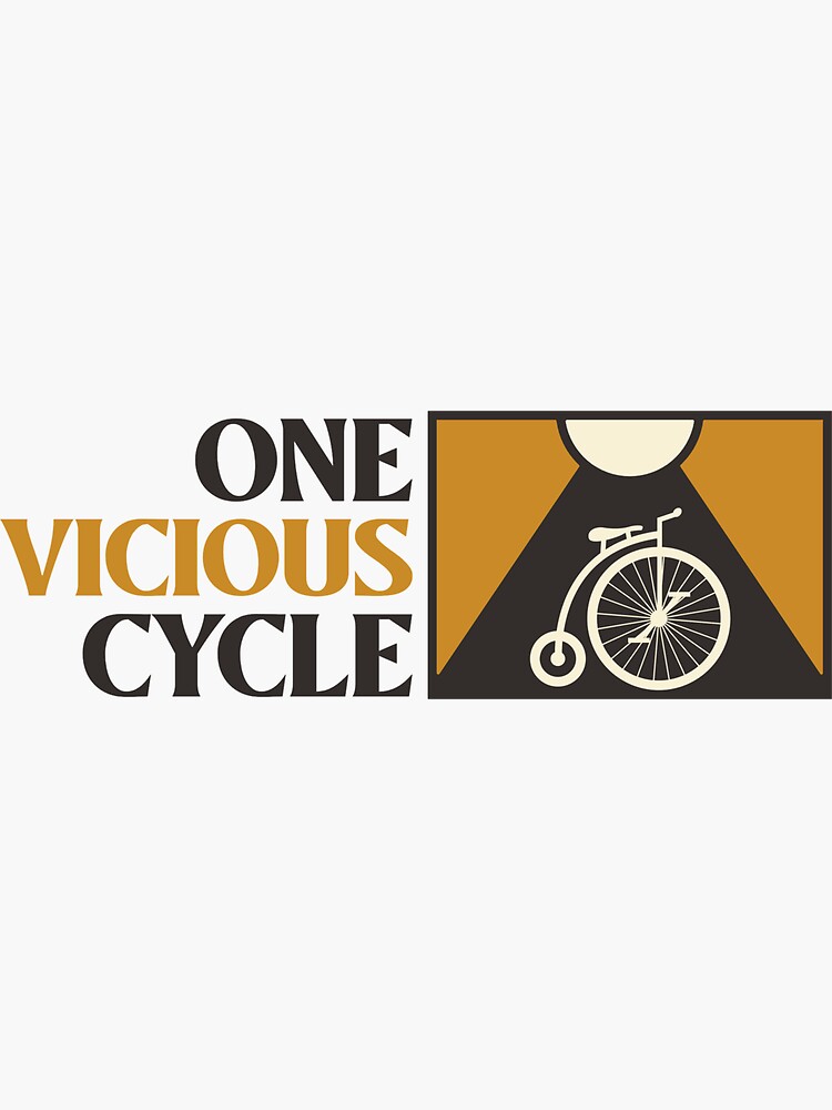 "One vicious cycle" Sticker for Sale by Elemental22 | Redbubble