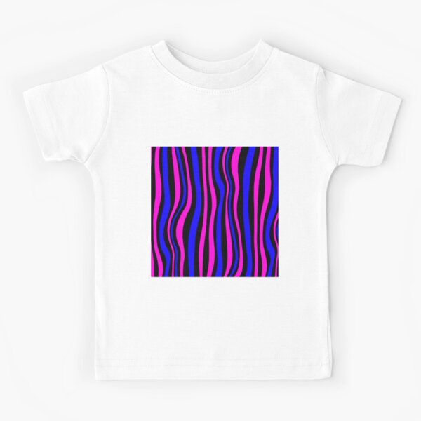 "Wobbly line purple, blue, pink and black" Kids T-Shirt for Sale by ...