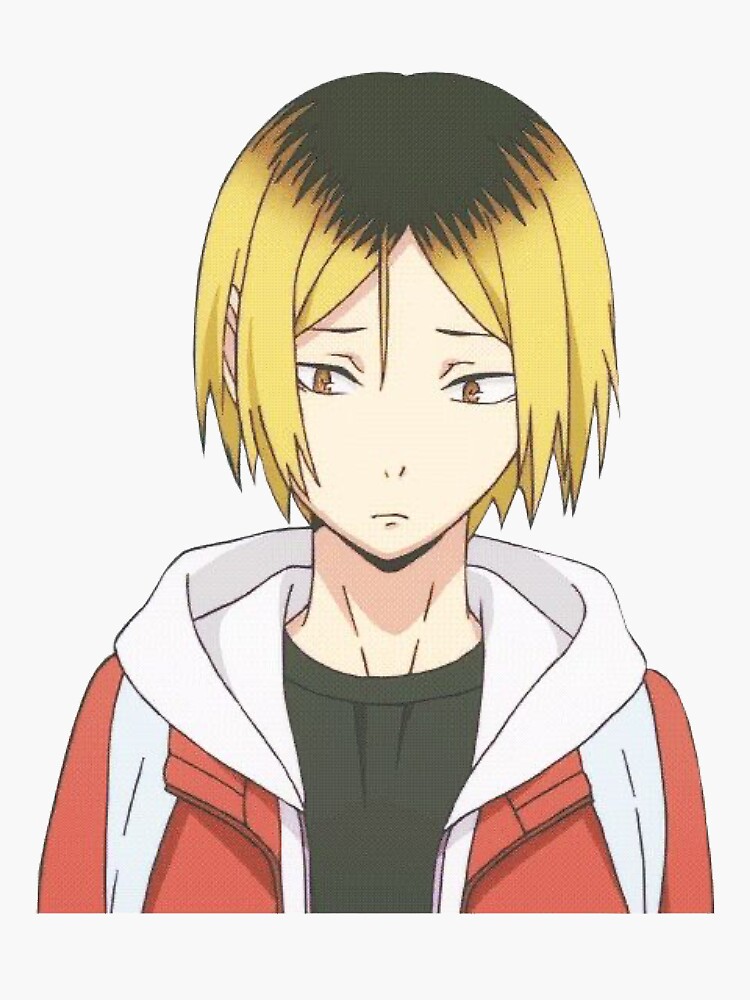"Anime Haikyu Cute Sad Kenma Sticker For Kenma Simps" Sticker for Sale ...