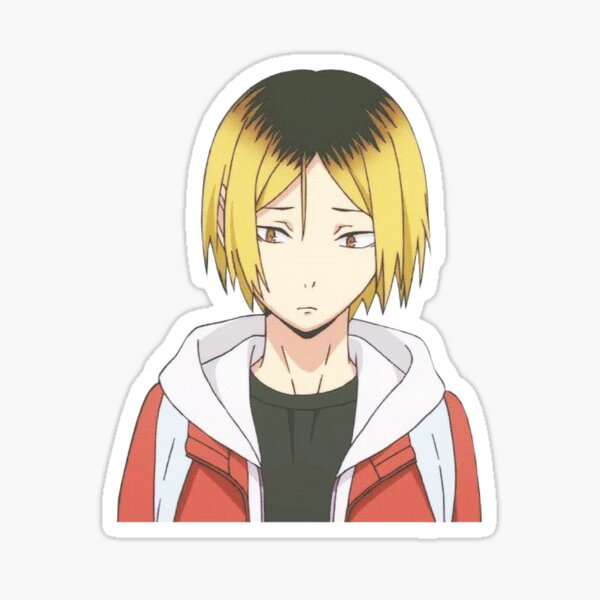 "Anime Haikyu Cute Sad Kenma Sticker For Kenma Simps" Sticker for Sale ...