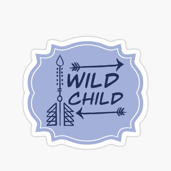 "Light Wild Child" Sticker for Sale by MIZIdesigns | Redbubble