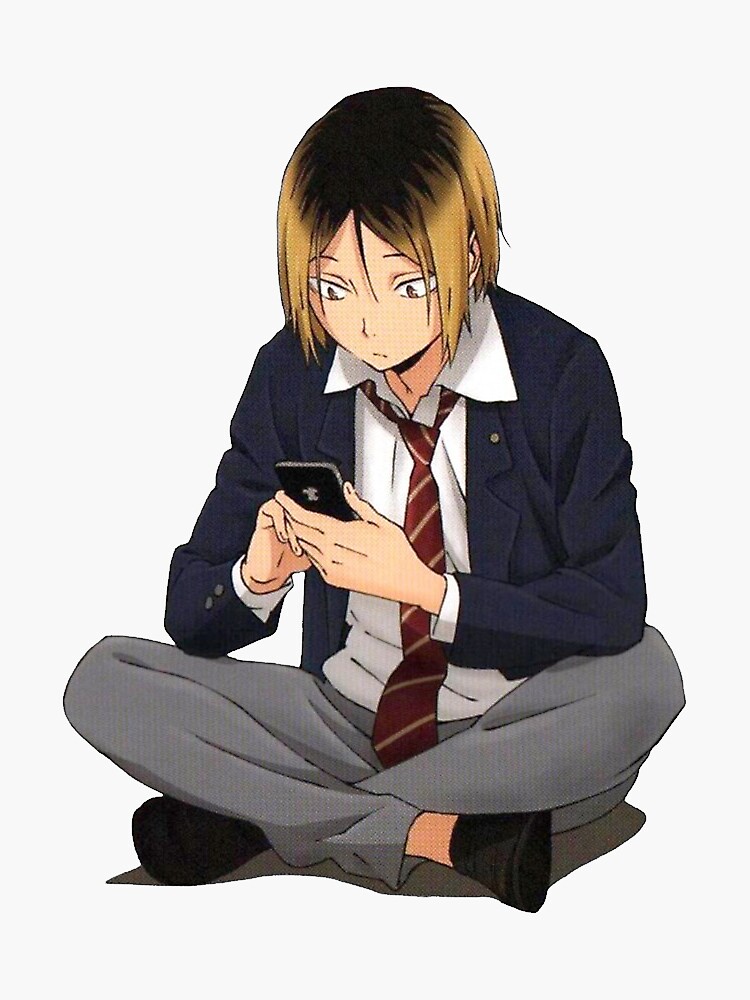 Pegatina «Anime Haikyu Cute Sitting Kenma Sticker para esos Kenma Simps ...