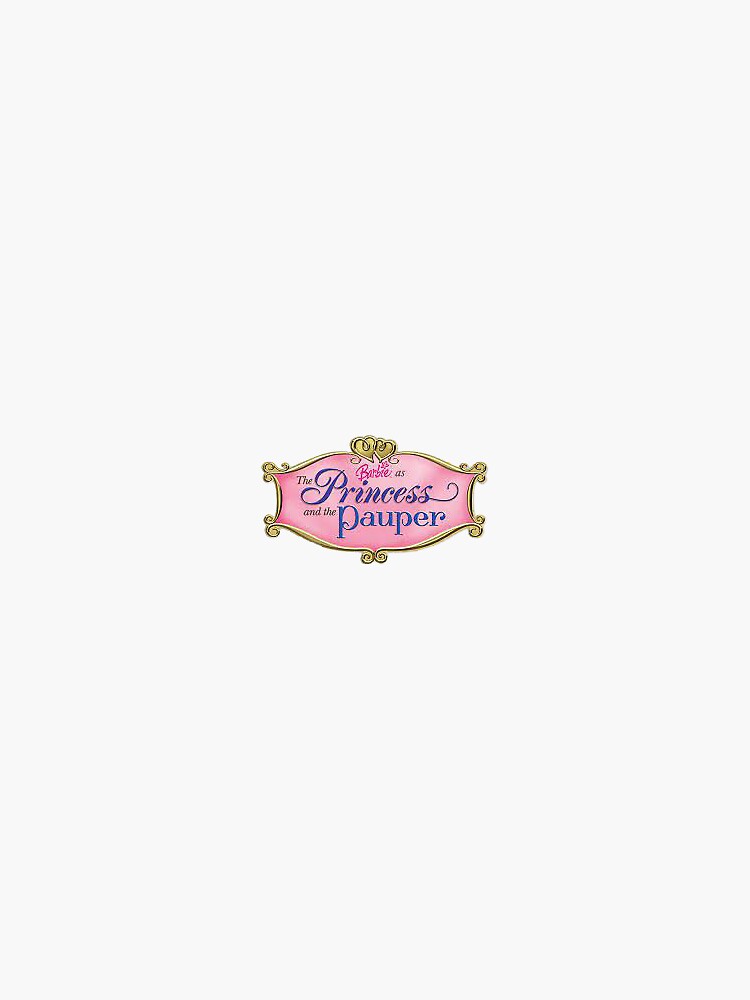 Barbie Princess And The Pauper Sticker For Sale By Saskiahdlt Redbubble