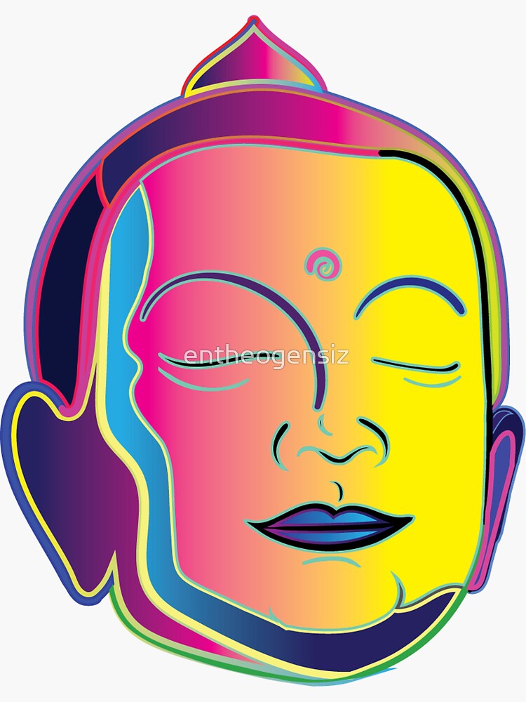 "goa head" Sticker for Sale by entheogensiz | Redbubble