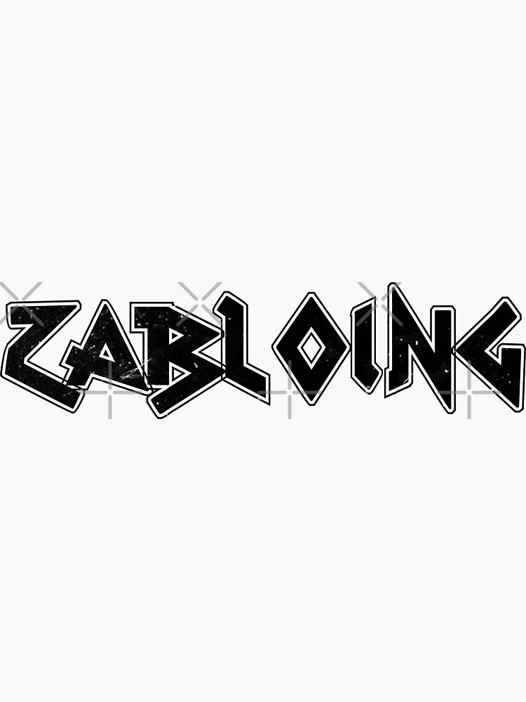 "Zabloing Art" Sticker for Sale by sicoonstore | Redbubble