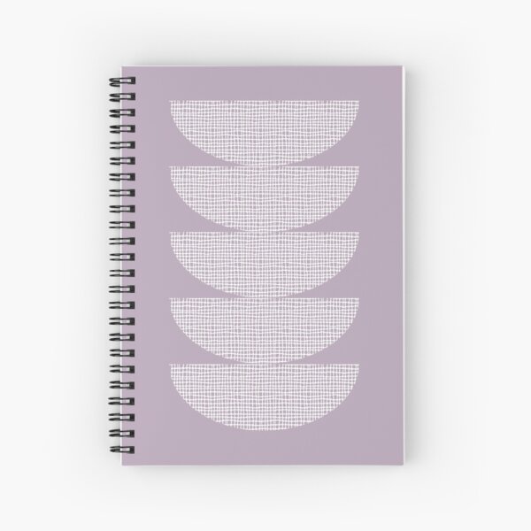 "Mid Century Modern White Semi-Circles Pattern on Lavender Purple ...