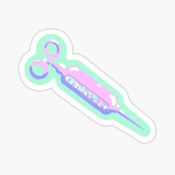 "Sharp toy" Sticker for Sale by Angstyscribblez | Redbubble