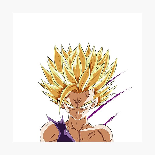 "Gohan Ssj2 Illustration" Photographic Print by eLedesign22 | Redbubble