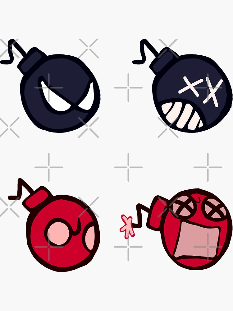 Pegatina «Conjunto de iconos de Whitty» de FlammenThePyro | Redbubble