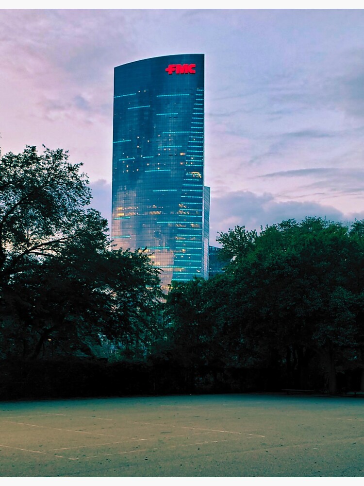 "FMC Building From Schuylkill River Park Philadelphia" Sticker for Sale ...