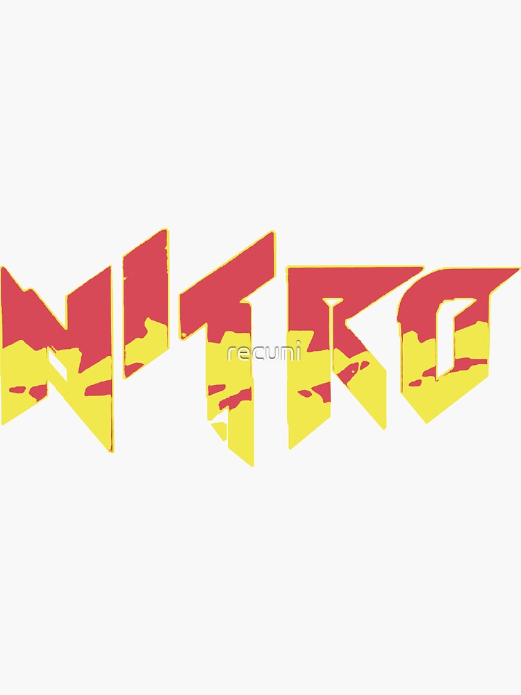 "Nitro 1990 Game Logo" Sticker for Sale by recuni | Redbubble