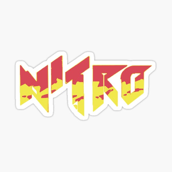 "Nitro 1990 Game Logo" Sticker for Sale by recuni | Redbubble