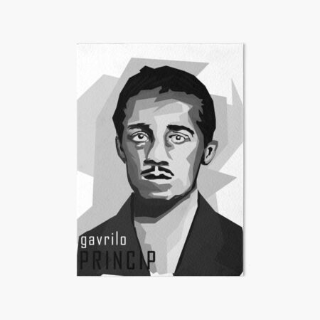 "Gavrilo Princip geometric artwork design" Art Board Print by ndjuricic ...