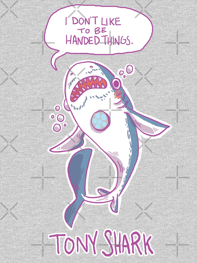 "Tony Shark" T-shirt for Sale by ohcararara | Redbubble | dumb sharks t ...
