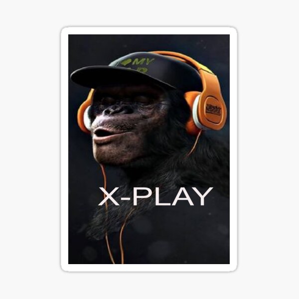 "x play macaco " Sticker for Sale by Xplayconnction | Redbubble