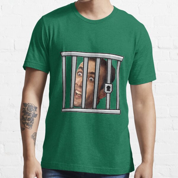 "Nicolas Cage - All Caged Up!" T-shirt for Sale by shakespearedude ...