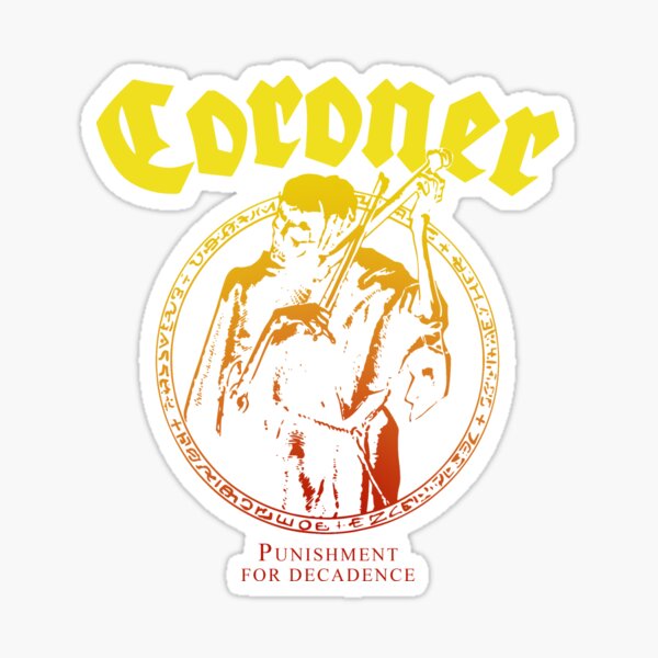 "coroner" Sticker for Sale by BlueWaveBG | Redbubble