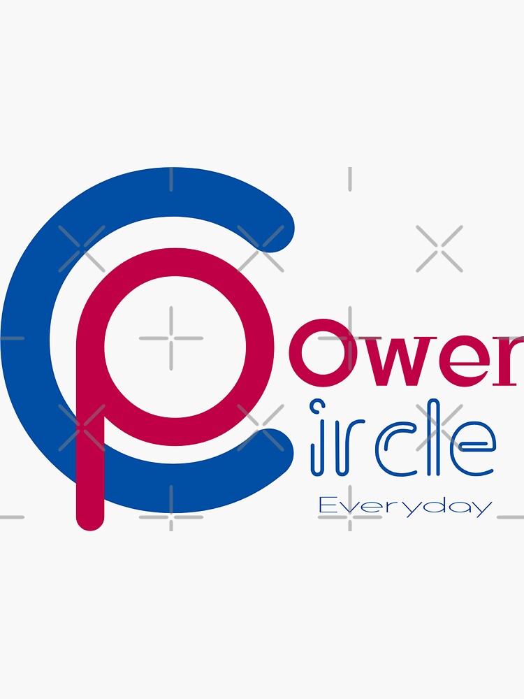 "Power circle" Sticker by SimaMall | Redbubble