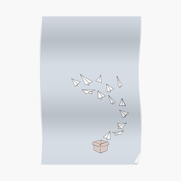 "Paper Planes" Poster for Sale by first-draft | Redbubble