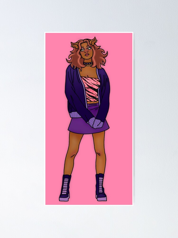 "Clawdeen Wolf" Poster for Sale by Ohfrekb | Redbubble
