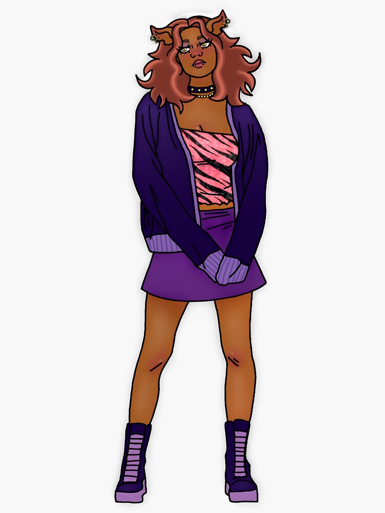 "Clawdeen Wolf" Sticker for Sale by Ohfrekb | Redbubble