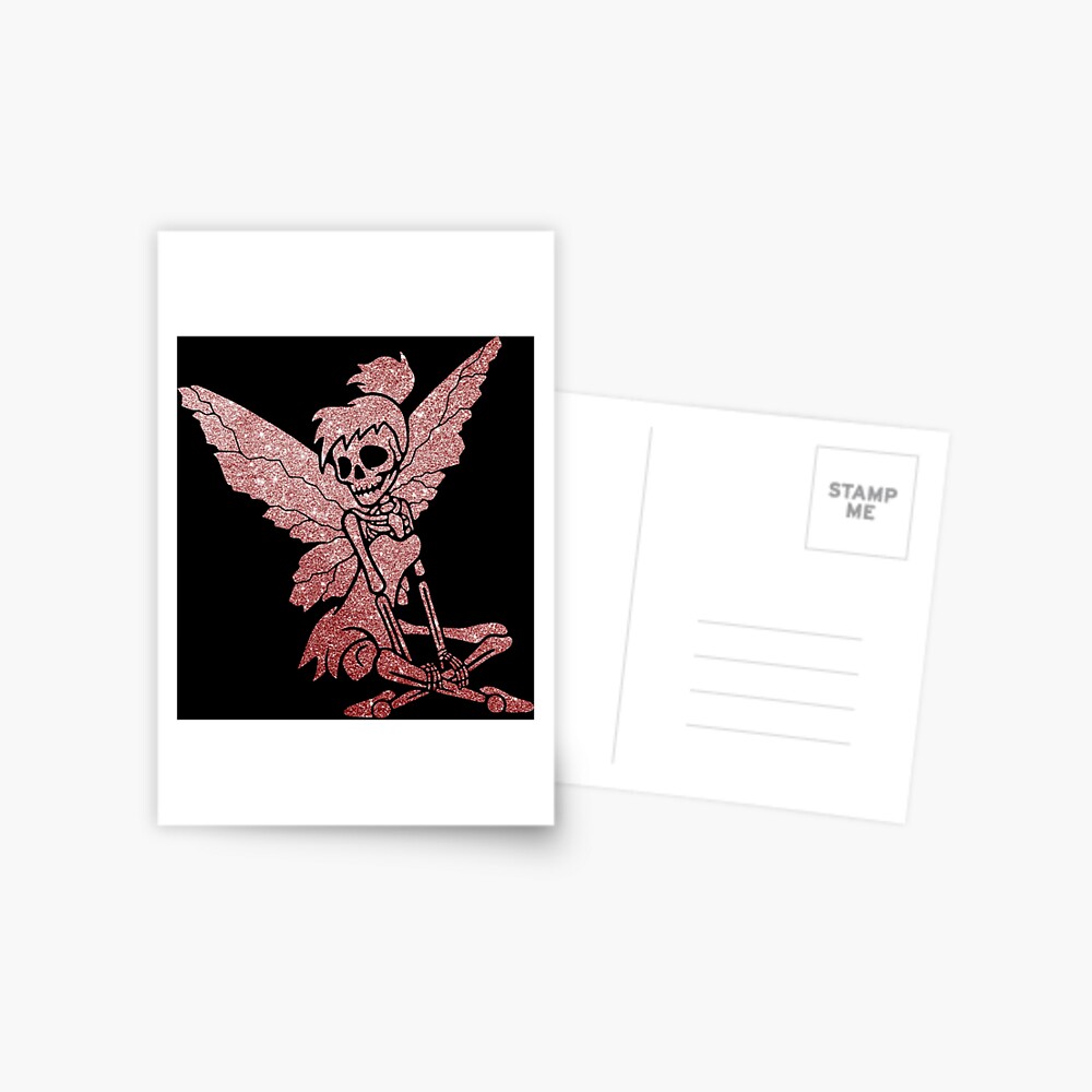"Tinkerbell Inspired Skeleton Glitter, Winged skeleton Gothic Fairy ...