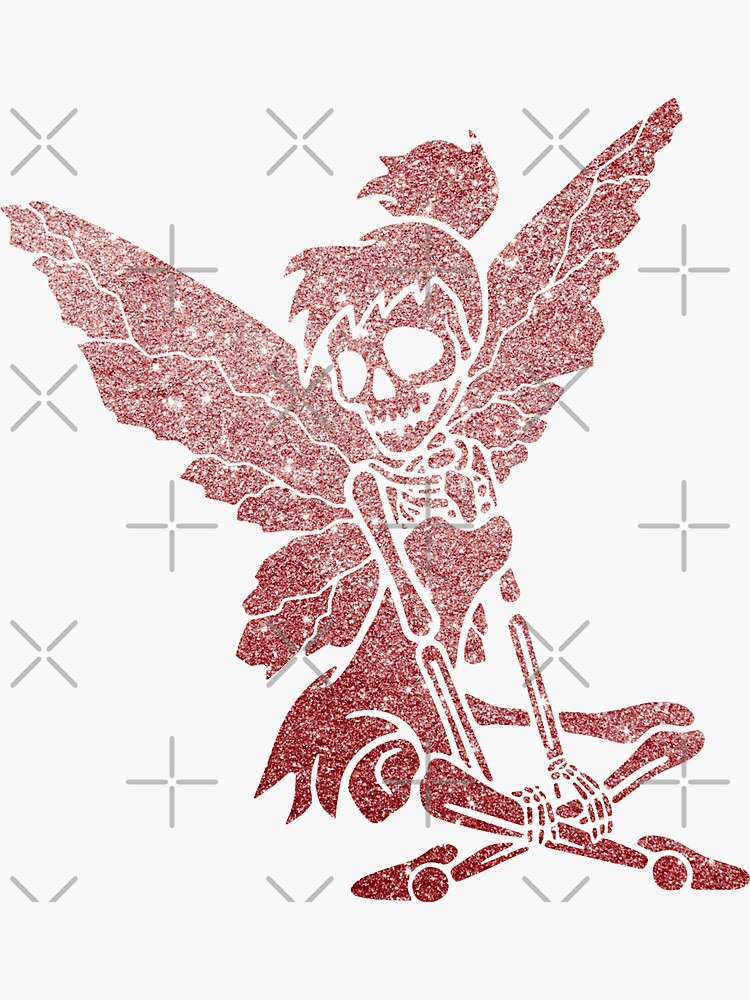 "Tinkerbell Inspired Skeleton Glitter, Winged skeleton Gothic Fairy ...