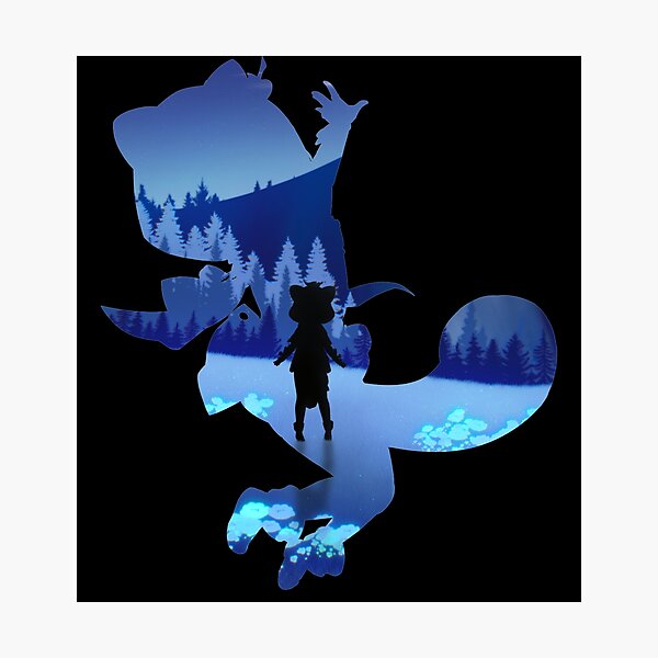 "Sayu - Genshin Impact Silhouette Design (No Font)" Photographic Print ...