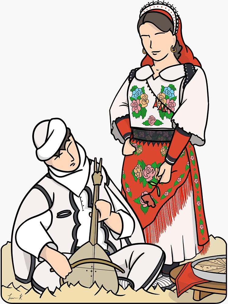 "Veshja e Rugovës" Sticker for Sale by LirimKap | Redbubble