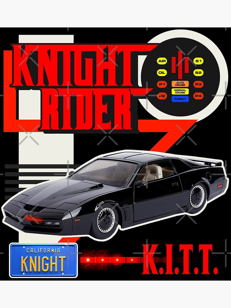 "Knight Rider KITT Car Racing Style Design" Poster for Sale by ...