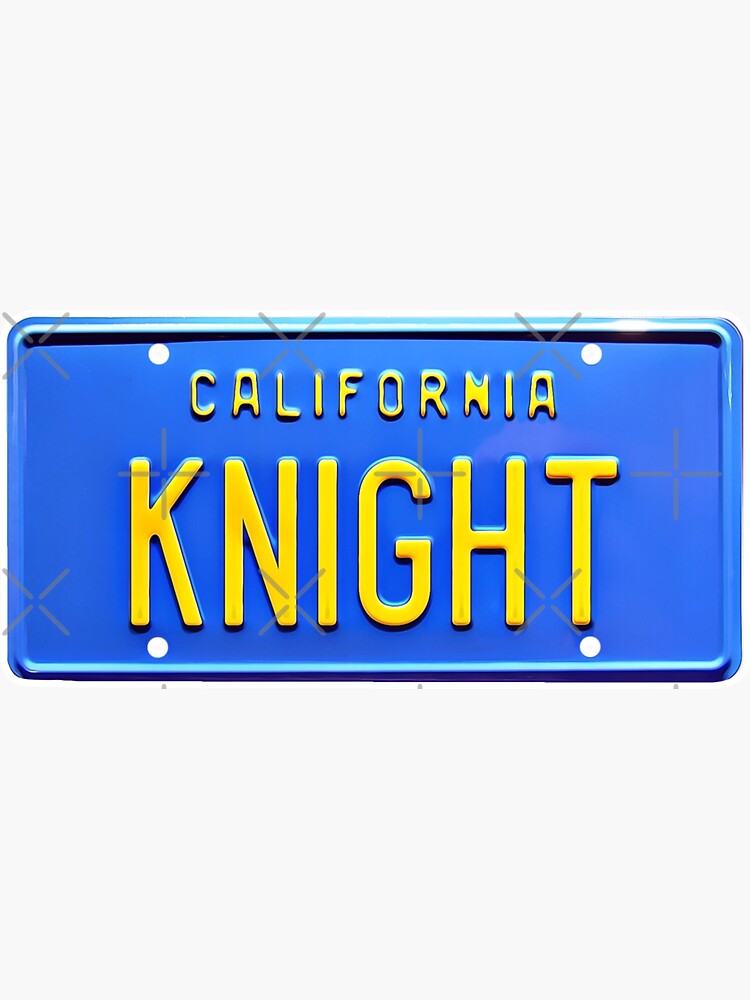 "Knight Rider KITT Kfz-Kennzeichen" Sticker von acquiesce13 | Redbubble