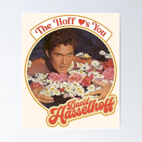 "The Hoff Loves You" Poster for Sale by acquiesce13 | Redbubble