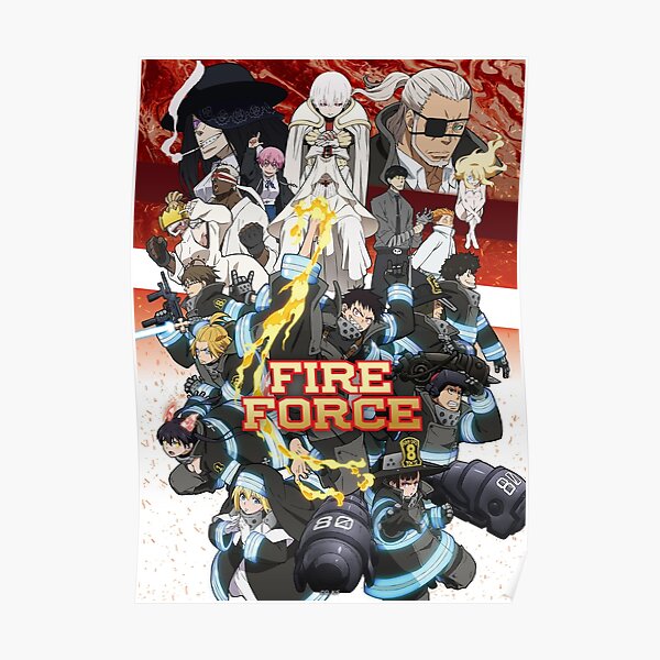 "Fire force poster " Poster by YokoLix | Redbubble