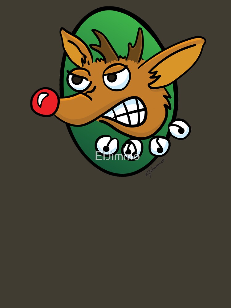 "Rudy - Funny Christmas Rudolph Cartoon" T-shirt for Sale by ElJimmo ...